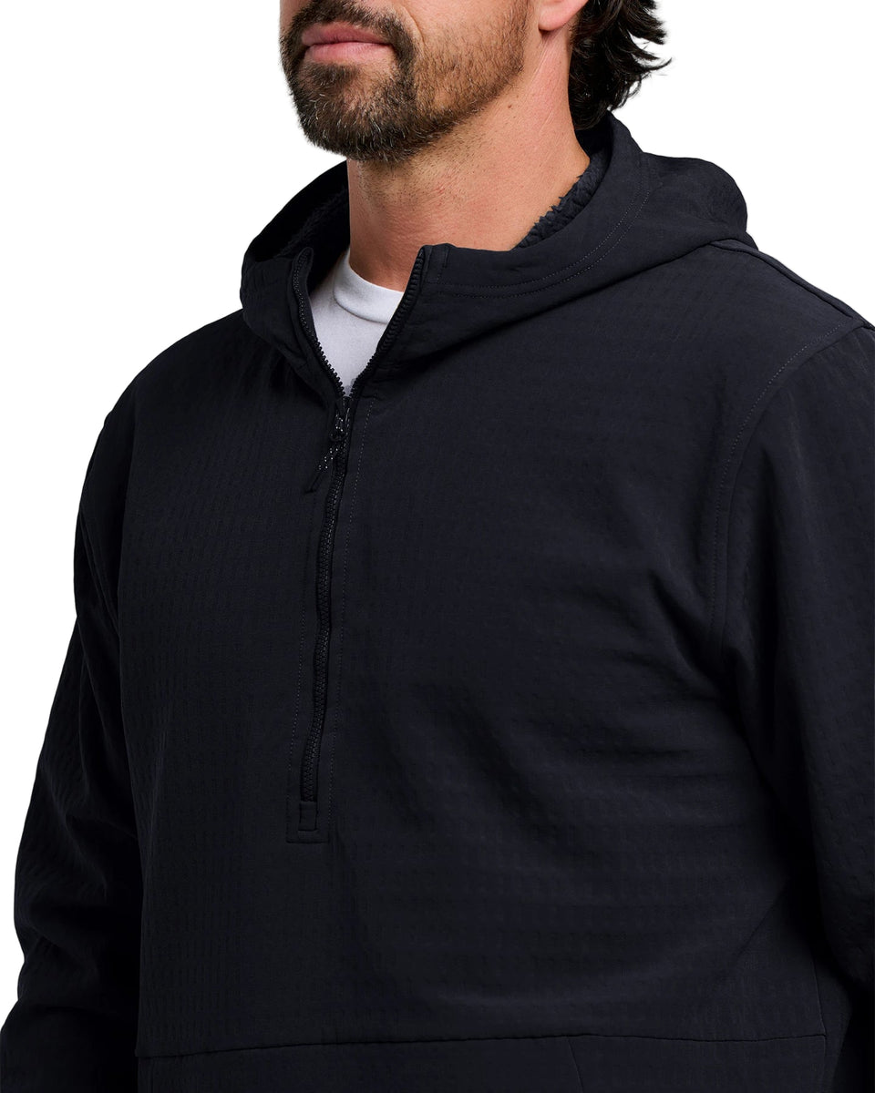 Free Fly Apparel Gridback Fleece Anorak Hoodie for Men (SALE) – Half ...